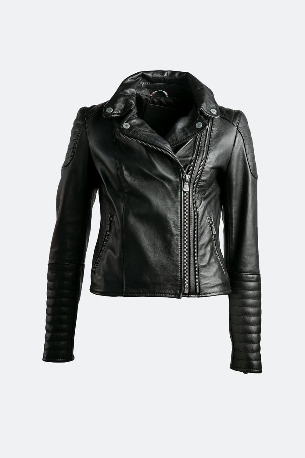 Gaia Bike women's black leather jacket | Baron Florence