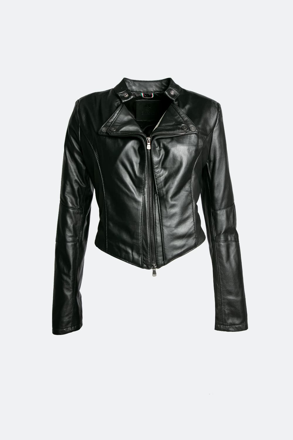 Rebecca women's black leather jacket | Baron Florence